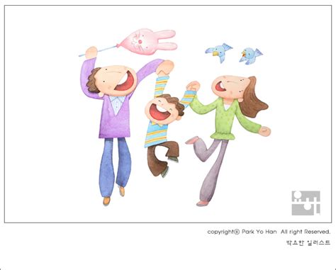 가족행복기쁨이미지일러스트박요한일러스트 네이버 블로그