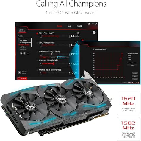 Asus Rog Strix Gtx Ti O G Gaming Graphics Card