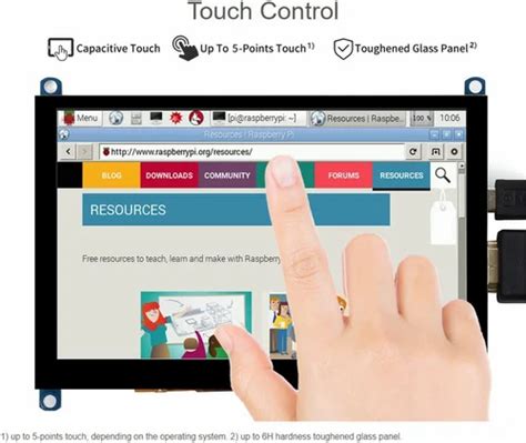 5 Inch Capacitive Touch Screen LCD Compatible With Raspberry Pi At 3200 Piece Raspberry Pi