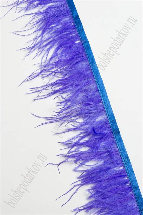 Перья страуса на ленте (2 м) SF-3949, синий В Интернет-Магазине По ...
