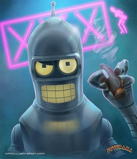 Bender B Rodriguez By Cristian Melián Aka Aioras Rimaginarynewnewyork