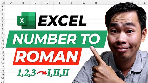 2 Tricks To Convert Number To Roman In Excel Excel Hack Youtube