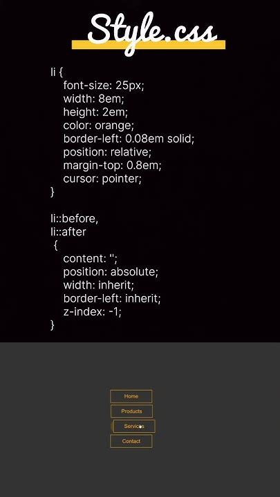 Menu Hover Effect Using Html Css Youtube