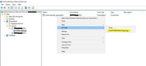 Force Rebuild Active Directory Replication Topology Across Site Links