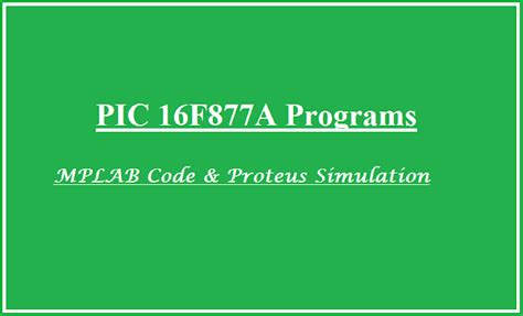 Stepper Motor Interfacing With PIC F A PIC Programming Proteus Simulation MPLAB C Coding