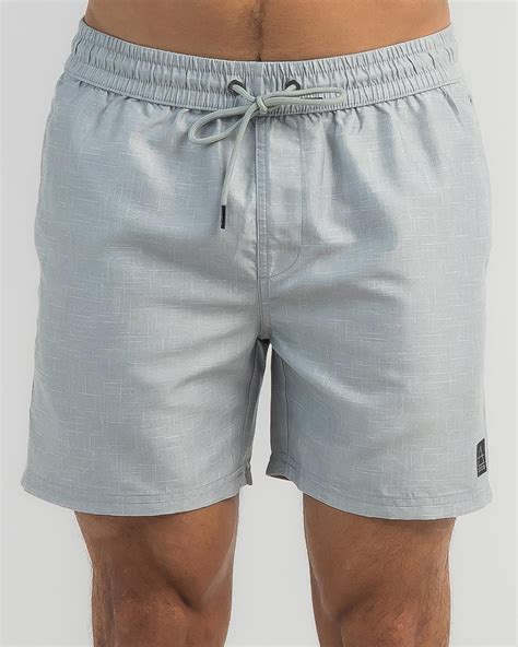 shop lucid coding elastic waist shorts in light grey fast shipping