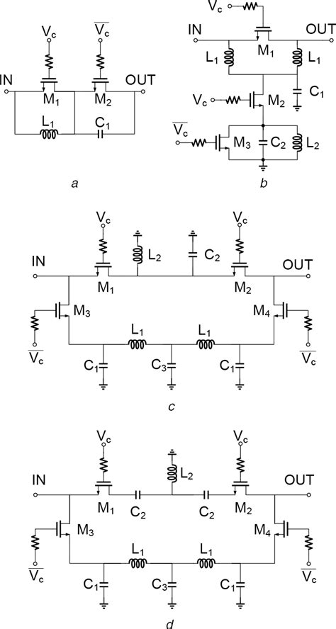 Schematic Diagrams Of The 6‐bit Phase Shifter A Schematic Diagrams Of