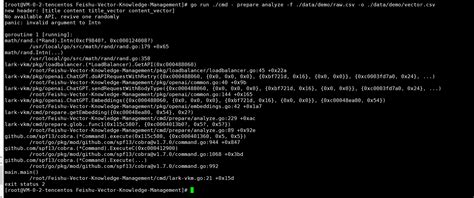 analysize go执行失败 Issue ConnectAI E Feishu Vector Knowledge Management GitHub