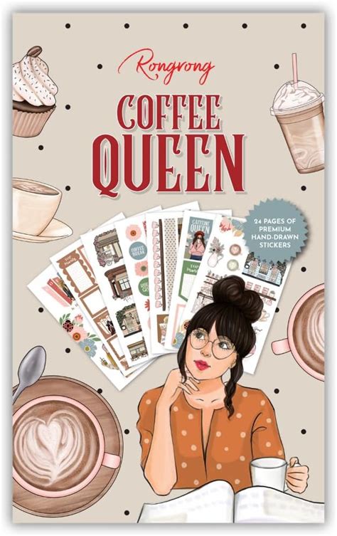 Rongrong Coffee Planner Stickers Book For Planners