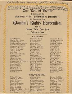 Declaration Of Sentiments Facts About The Declaration