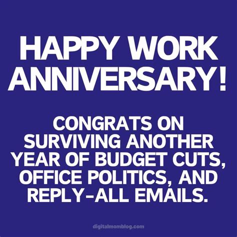 Best Work Anniversary Memes Because Hrs Email Isnt Enough