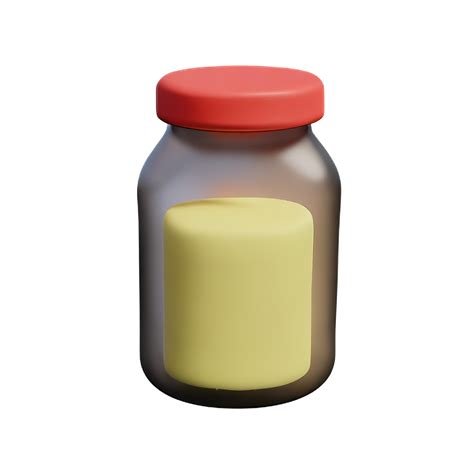 Jar D Rendering Icon Illustration PNG