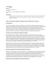 Writing Assignment PSY PSYCHOLOGY OF GENDER Docx Babe ID