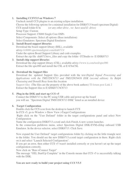 Install Ccs 55 On Windows7 Pdf Windows 7 Operating System Families