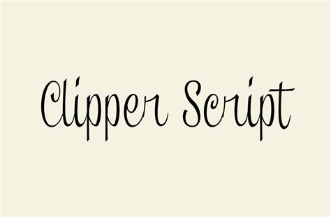 Clipper Script Font All Free Fonts