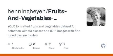 Github Henningheyen Fruits And Vegetables Detection Dataset Yolo Formatted Fruits And