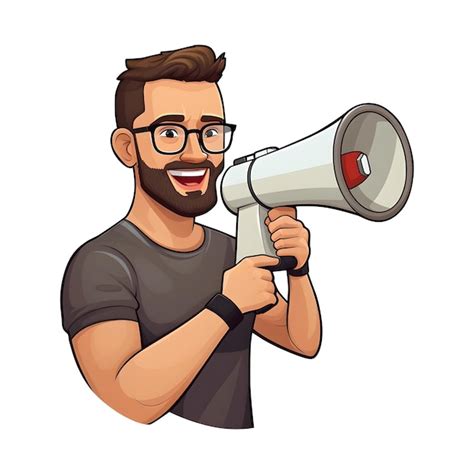 Premium Psd Hands Holding Smartphone With A Man Shouting In Loud