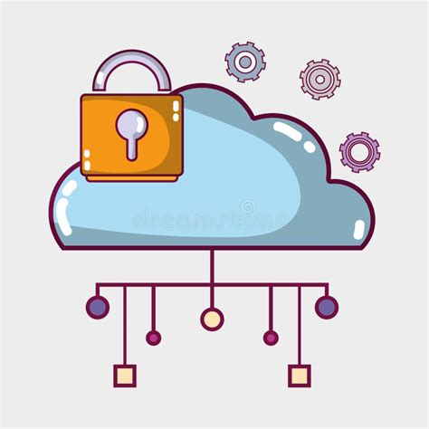 Data Center Server Network Technology Stock Vector Illustration Of Secure Hosting 110422160