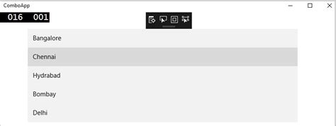 Step By Step Creation Of Combo Box Control In Universal Window App