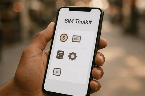 What Is A Sim Card Tool Kit Person Holding Smartphone Displaying Sim