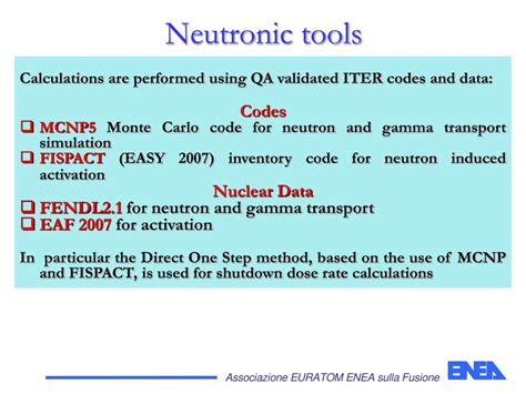 Ppt Neutronic Analyses For Iter Lh Launcher Status And Tools Powerpoint Presentation Id 4253334