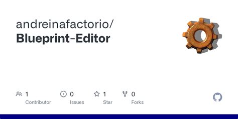 GitHub Andreinafactorio Blueprint Editor