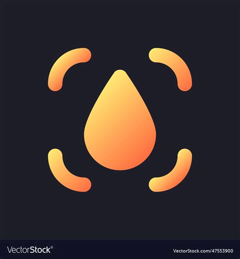 Blur Transition Orange Solid Gradient Ui Icon Vector Image