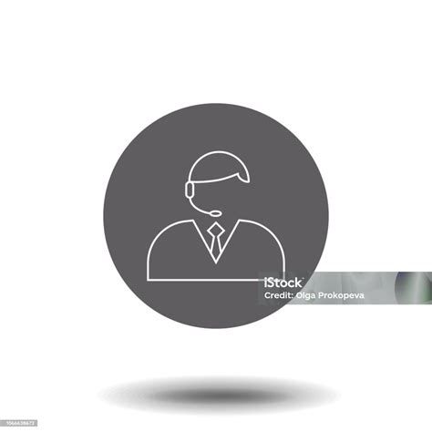 Ilustración De Vector Icono De Centro De Llamada Regístrate En Diseño