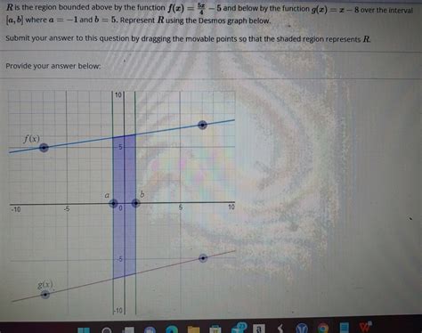 solved r is the region bounded above by the function f x 5x 4 5 and