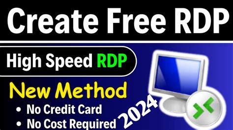 how to create rdp for lifetime 2024 get free rdp vps server youtube