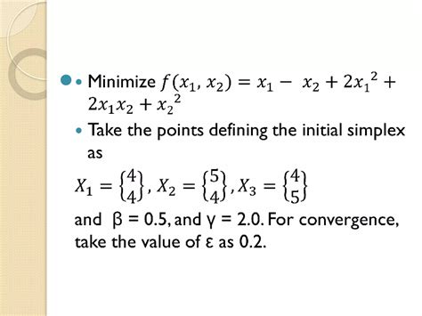 Multivariable Optimization For Class 1 Pptx