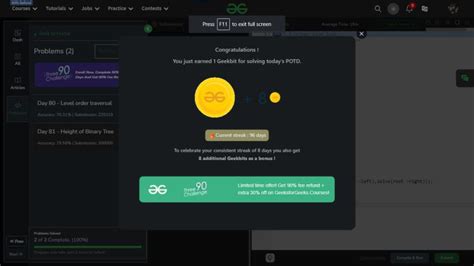 Geekstreak2024 Gfg160 Codingjourney Geekstreak2024 Priyanshu