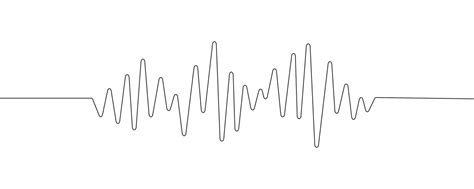 Line Wave Music Sound One Noise Audio Frequency Icon Signal Podcast Radio Soundwave Waveform