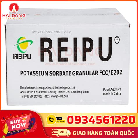 Potassium Sorbate Reipu Phụ Gia Bảo Quản Thực Phẩm An Toàn Hiệu Quả