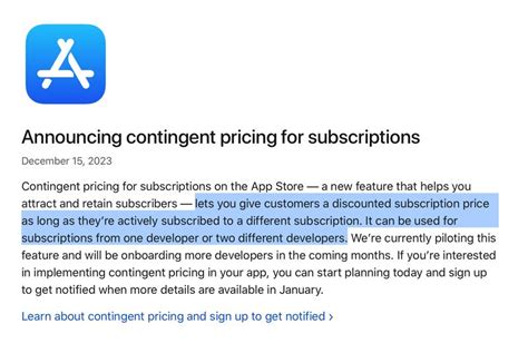 mike mikina on linkedin apple will soon introduce contingent pricing