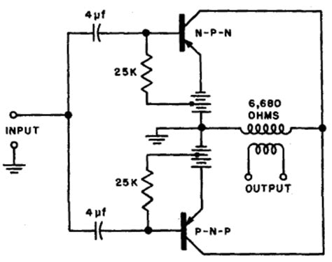 Transistor Basics Symmetrical Push Pull Operation