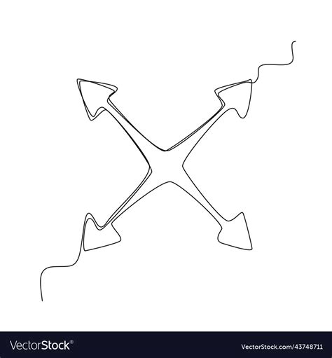 Cartoon Arrow Game Interface Element Cursor Vector Image