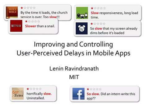 ppt improving and controlling user perceived delays in mobile apps powerpoint presentation