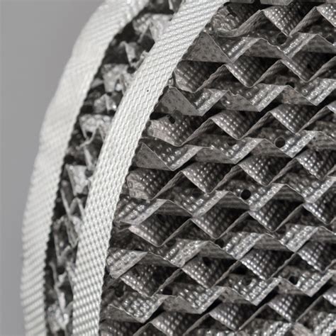 Ss304 Ss316 Distillation Column Metal Perforate Corrugated Plate Tower