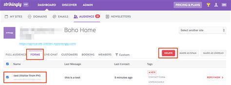 How Do I Delete A Form Strikingly Help Center