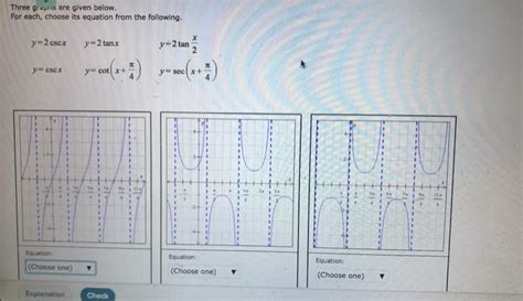 solved three graphs are given below for each choose its