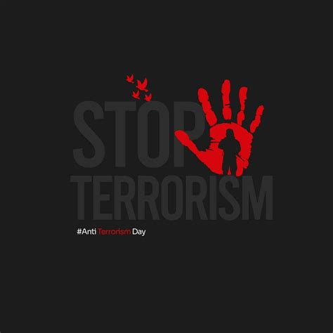 No Terrorism Poster Anti Terrorism Day Poster Social Media Post For X