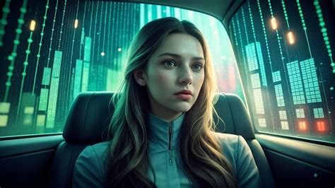 Premium Photo Binary Code Cyber Business Woman Images With Ai Generated