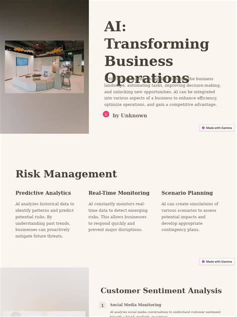 Ai Transforming Business Operations Pdf