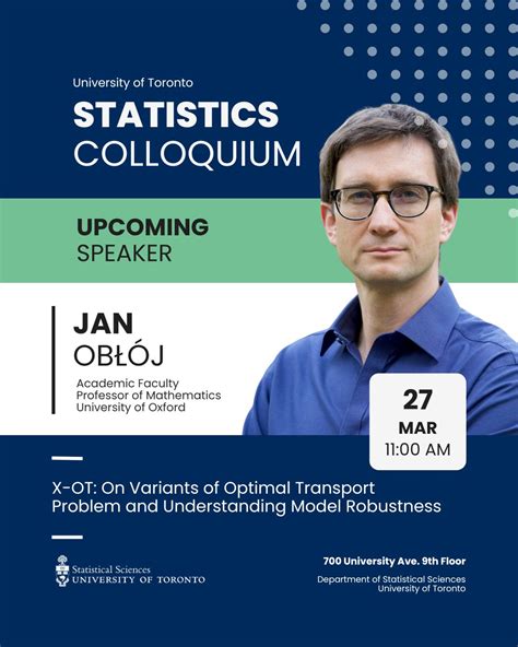 Uoft Statistics Machinelearning University Of Toronto Department Of Statistical Sciences