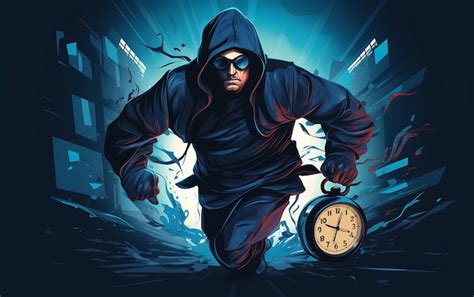 Premium Ai Image Steal Time Productivity Or Procrastination Problem