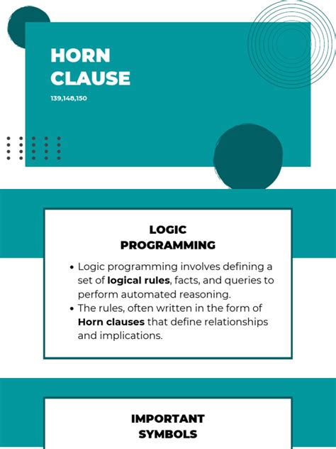 14 horn clause pdf mathematics metalogic