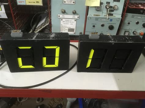electromagnetic segment number displays customised x4 plus x1 long 7