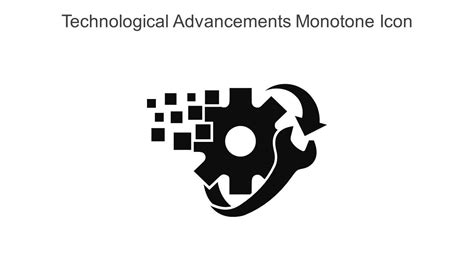 Technological Advancements Monotone Icon In Powerpoint Pptx Png And Editable Eps Format Ppt Sample