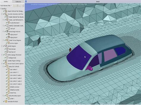 Meshing In The New Ansys Fluent Task Based Workflows Padt